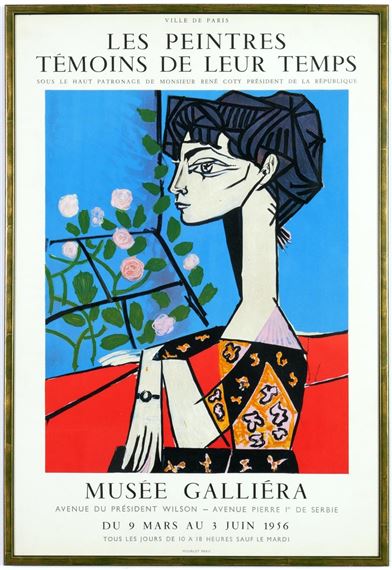 Pablo Picasso | Jacqueline with flowers (1956) | MutualArt
