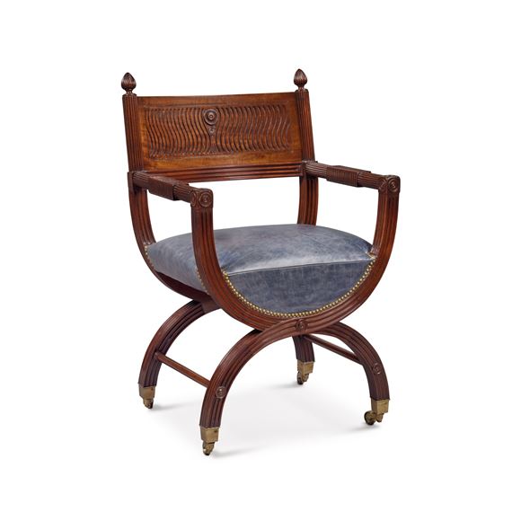 Thomas Hope | X-Frame Armchair (Circa 1880) | MutualArt