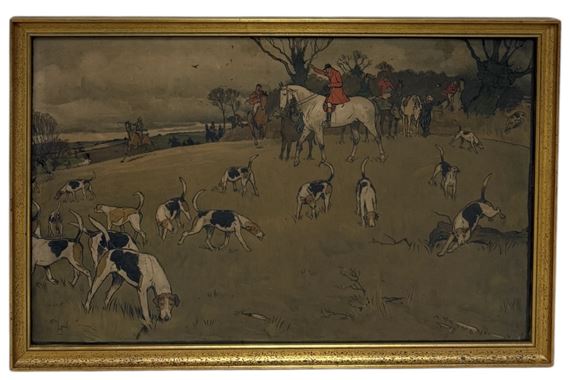 Cecil Aldin | CECIL ALDIN: A PRING DEPICTING A FOX HUNT | MutualArt