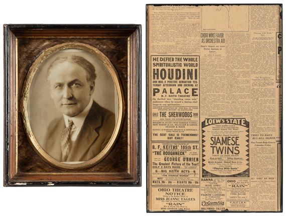 Morgan Russell | Portrait Photograph of Houdini (Circa 1924) | MutualArt