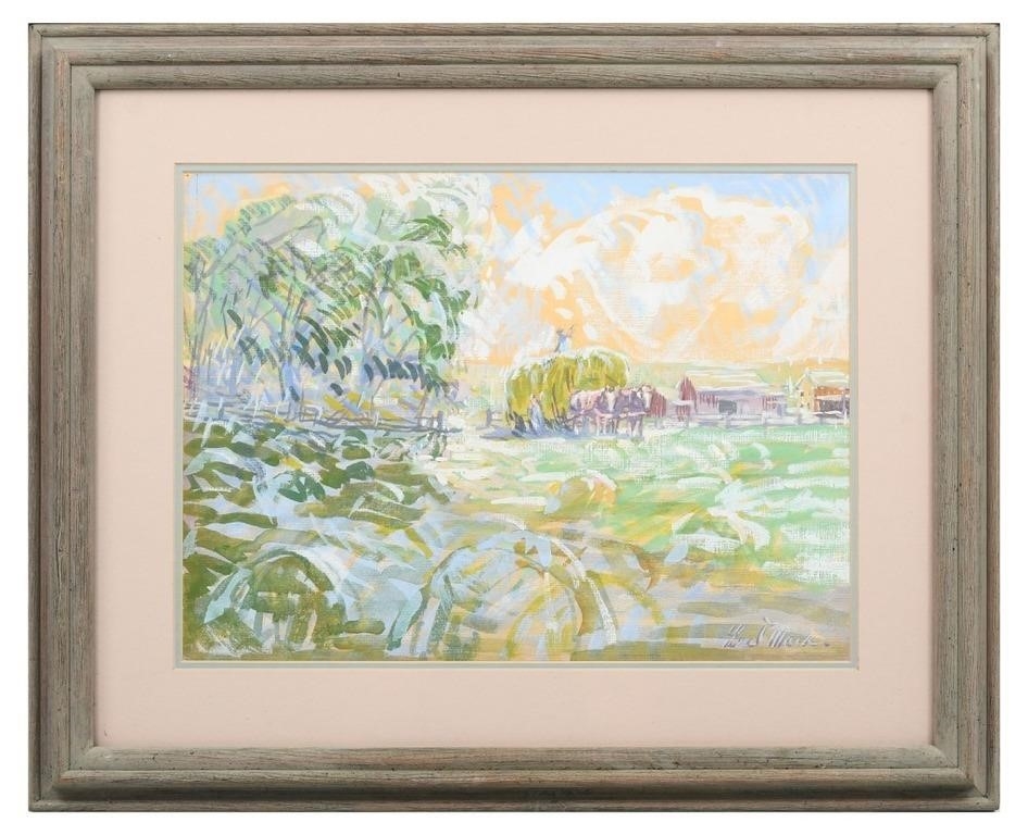 Leal Mack | TWO LEAL MACK PAINTINGS | MutualArt