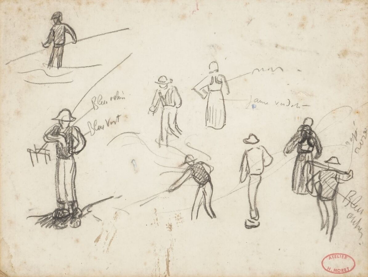 Henri Moret | Etude de personnages | MutualArt