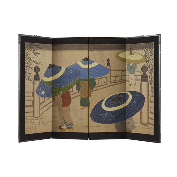 Lilian May Miller | After Miller Japanese 4-Panel Low Floor Screen ...