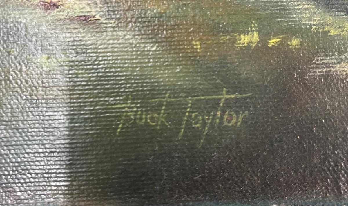 Buck Taylor | Oil on board painted by American Western actor Buck ...