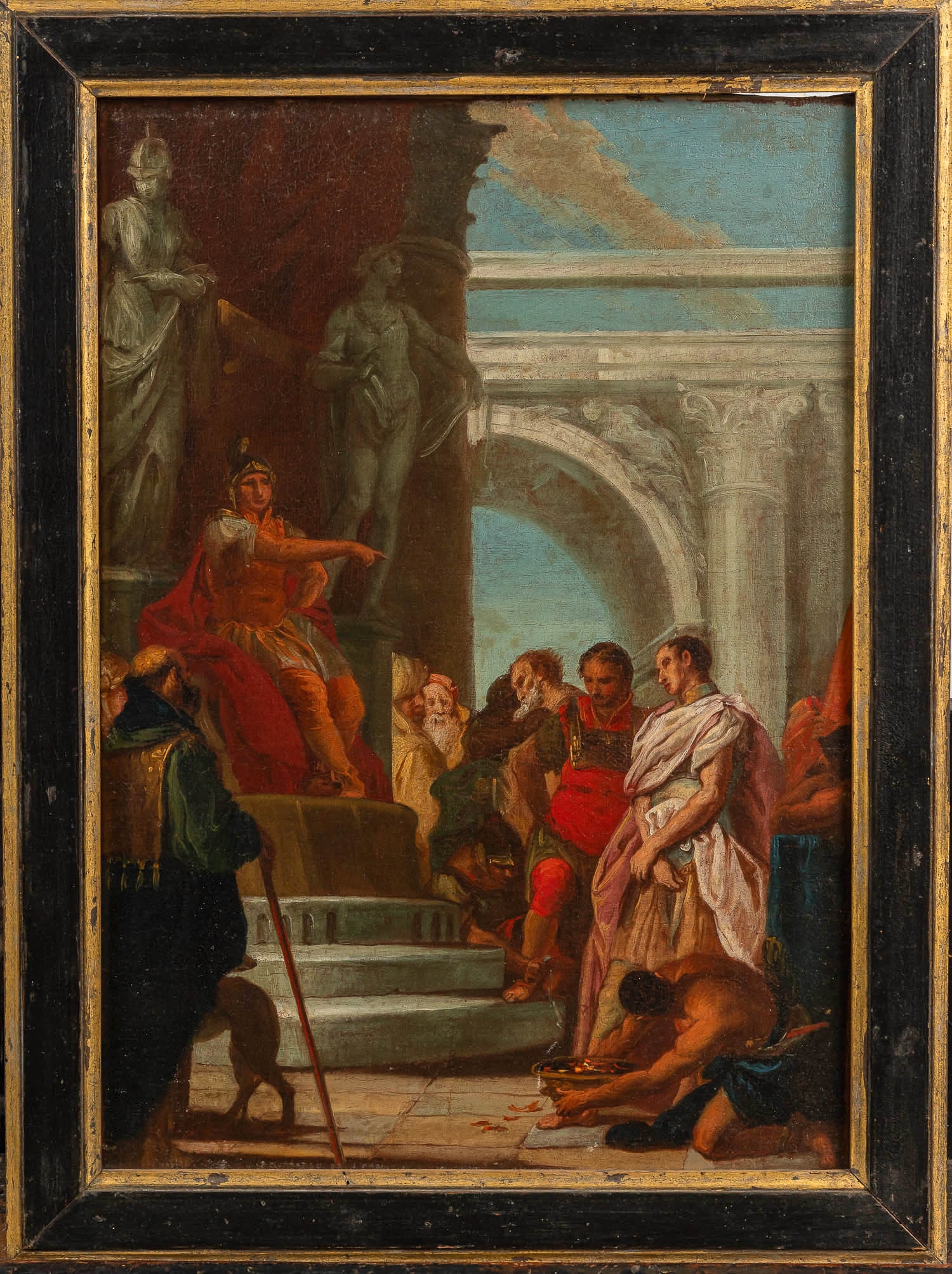 Venetian School, 18th Century | Allegorical scene by a monument | MutualArt