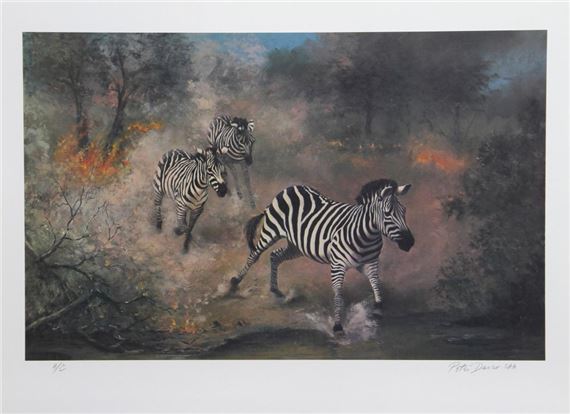 Peter Darro | FIRE ON THE SAVANNAH (1980) | MutualArt