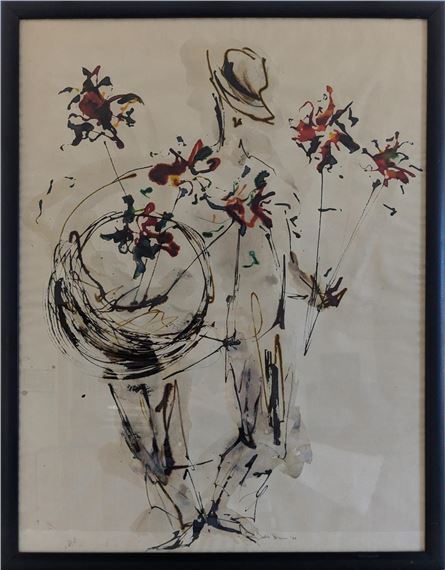 Judith Brown | MAN AND PIN WHEELS (1959) | MutualArt