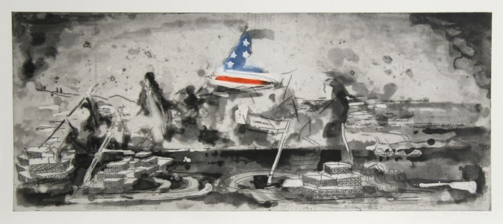 Stephen Farthing | WASHINGTON CROSSING THE DELAWARE (2004) | MutualArt