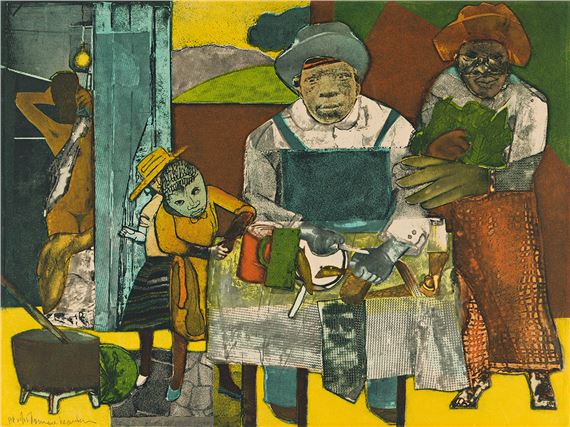 Romare Bearden | The Family (1975) | MutualArt
