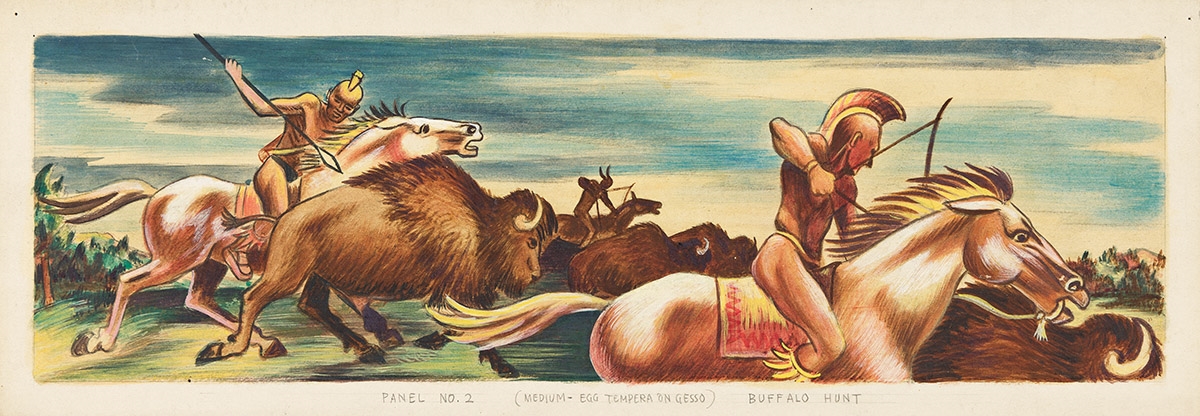 James Russell Sherman | Mural Studies (Circa 1938) | MutualArt