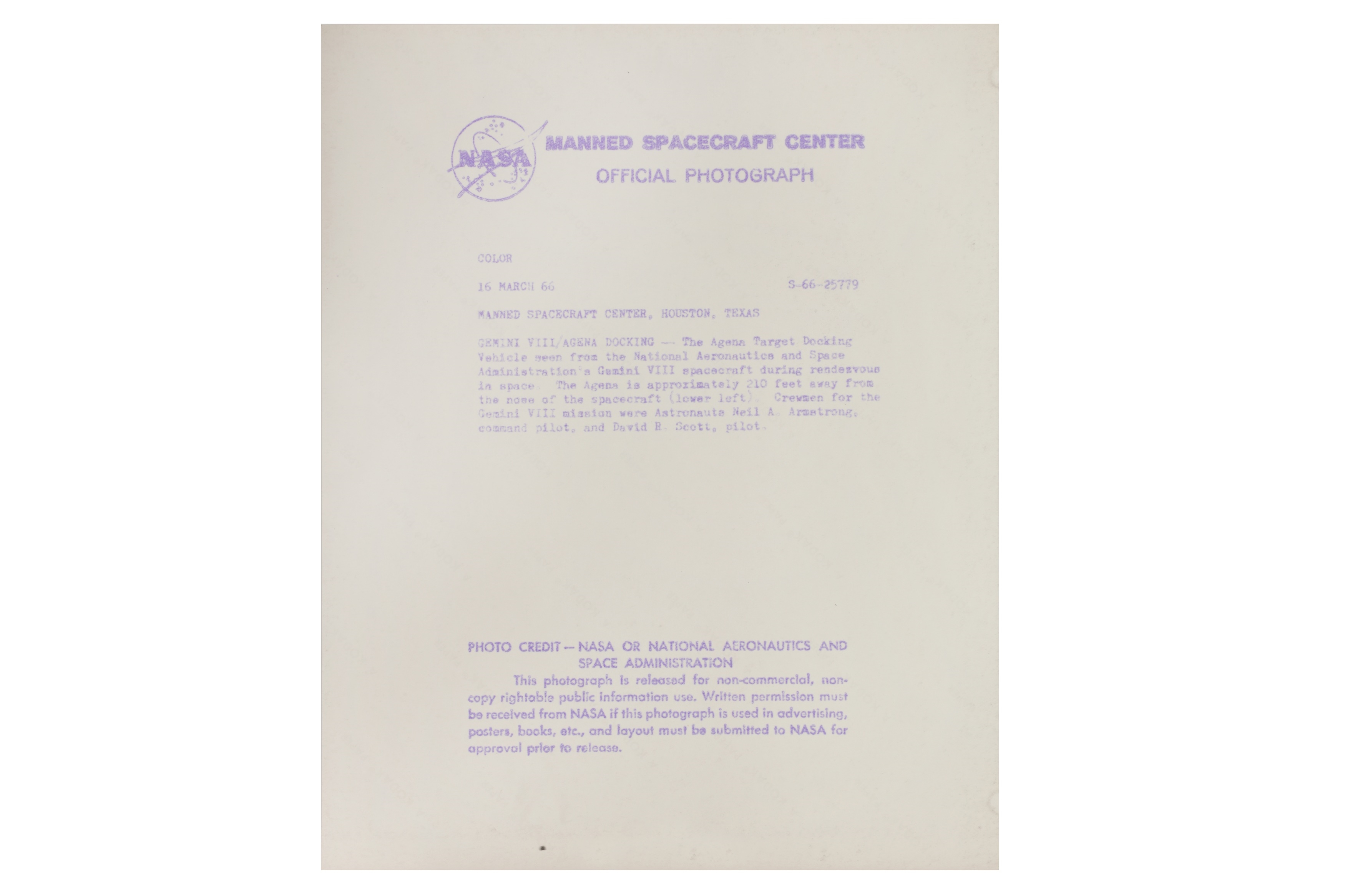 David R. Scott | The Agena Docking Vehicle | MutualArt