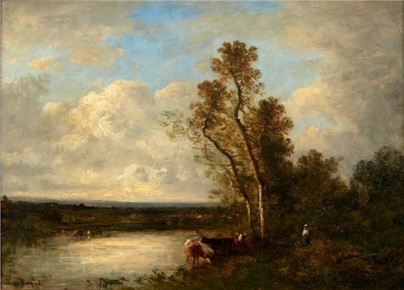 Léon Victor Dupré | Paysage animé | MutualArt