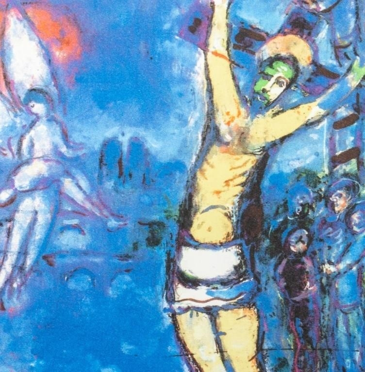 Marc Chagall | Crucifixion sur Les Bords de la Seine [Crucifixion on the Banks of the Seine ...