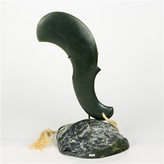 Lewis Gardner | A Maori green stone Patu club on stand by Lewis Gardner ...