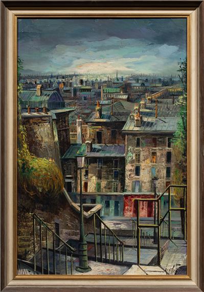 European School, 20th Century | Paris Rooftops, | MutualArt