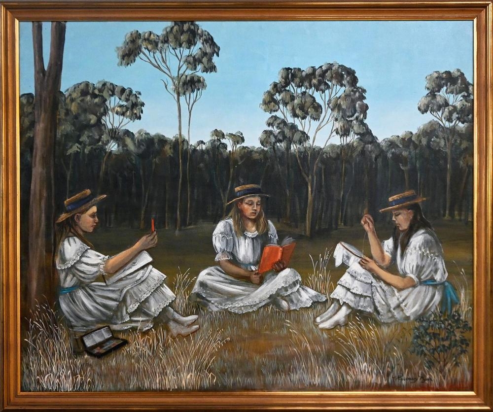 Rosemary Ryan | (HANGING ROCK - GIRLS READING (1994) | MutualArt