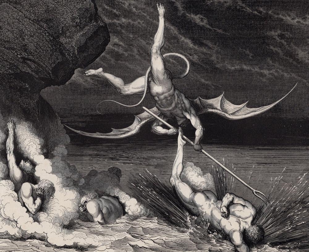 Gustave Doré | A Flight And Pursuit In Hell | MutualArt