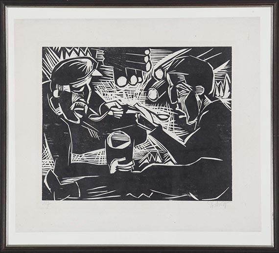 Karl Schmidt-Rottluff | Mittag der Zimmerleute (1923) | MutualArt