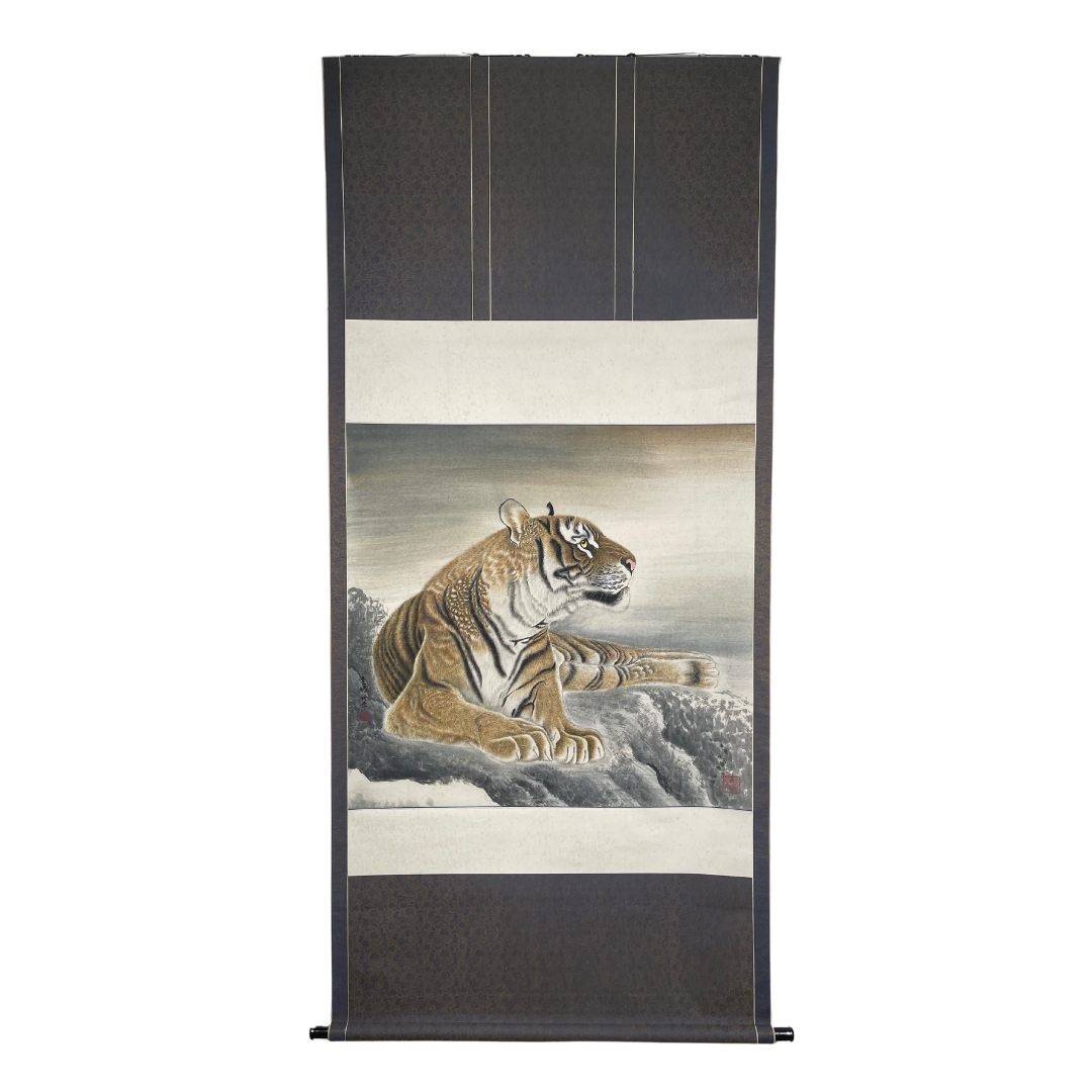 Peng Kunyi | Chinese fine meticulous painting of tiger | MutualArt