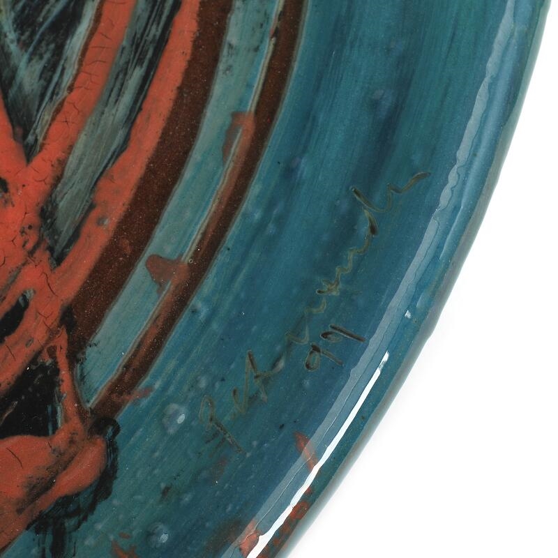 Peter Brandes | A circular platter (94) | MutualArt