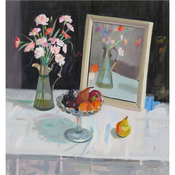 John Cunningham | STILL LIFE WITH MIRROR, 1988 | MutualArt