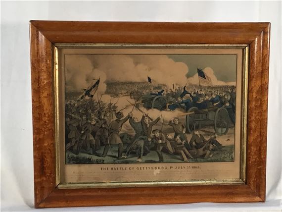 Currier & Ives | The Battle of Gettysburg (1863) | MutualArt