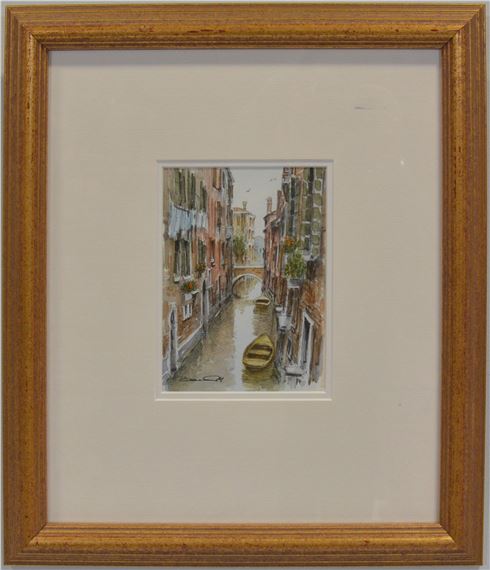 Giovanni Bonazzon | Venetian street canal | MutualArt