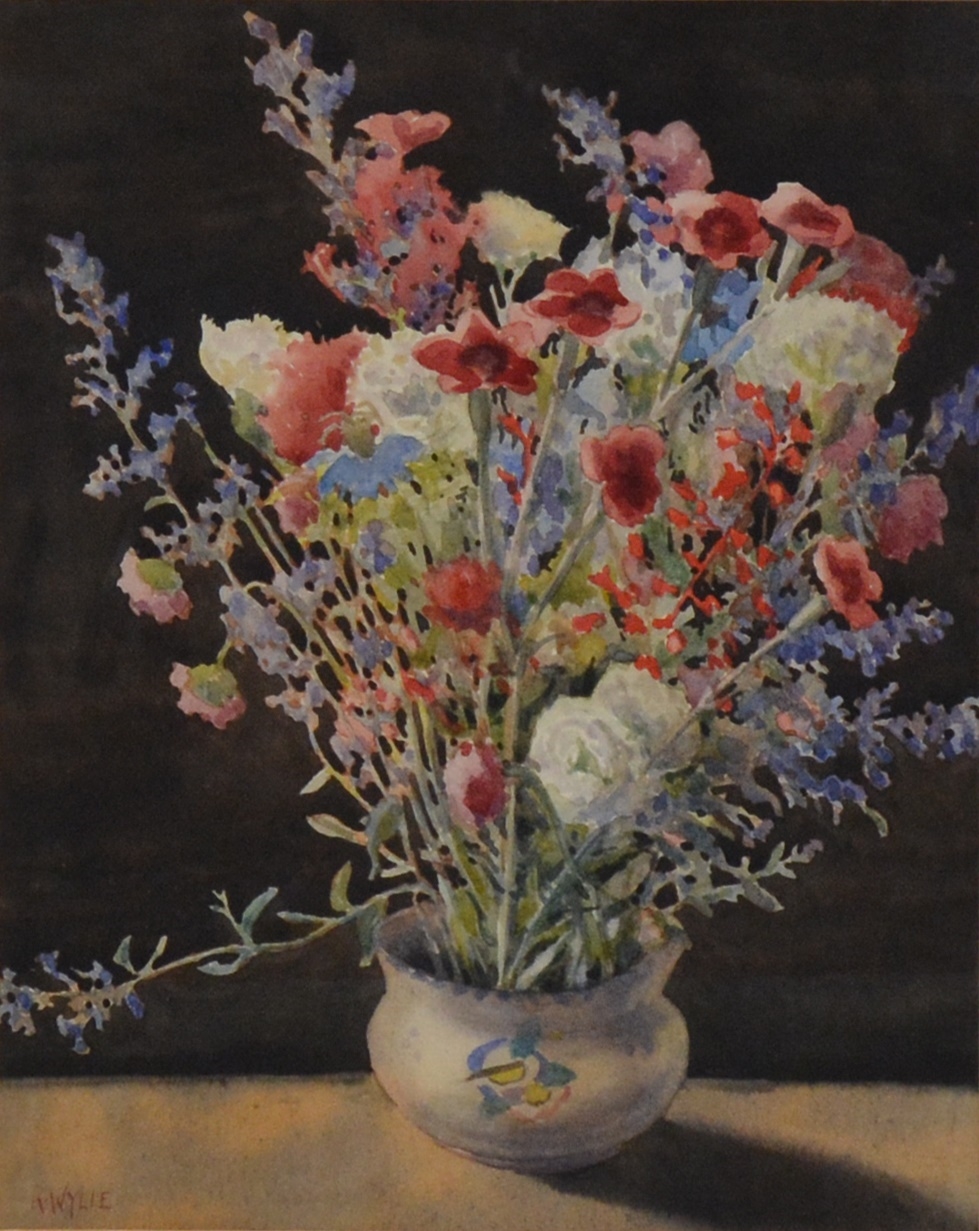 Kate Wylie | Flowers in a vase | MutualArt