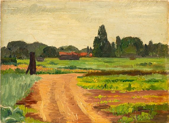 Clifford Hall | Landscape sketch - Oil on board (unframed) (1927 ...