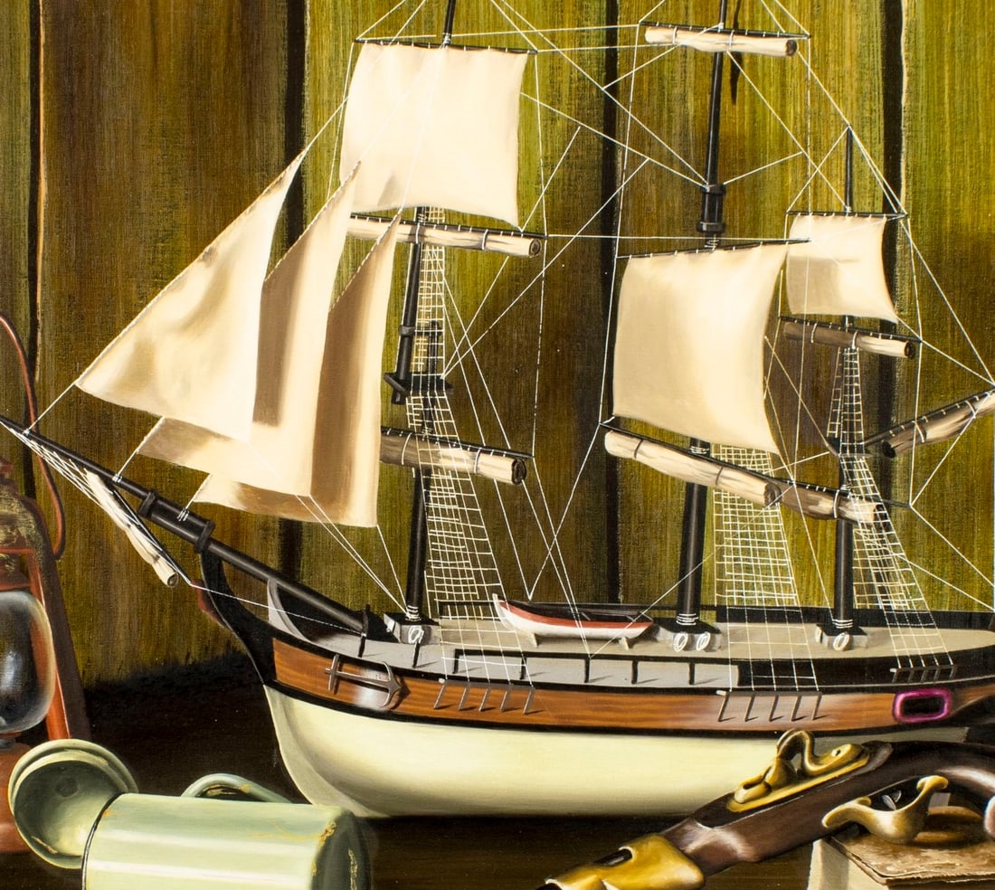 Francesco Alberti | Still Life with Ship Model | MutualArt