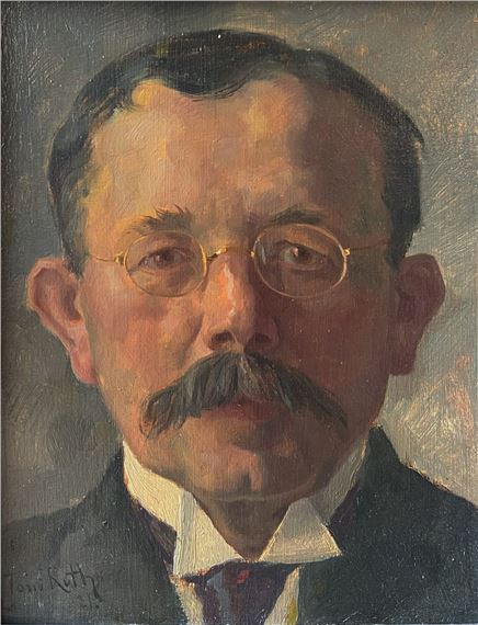 Toni Roth | Pair of portraits: Dr Heinrich Brubacher, Hofrat, and his ...