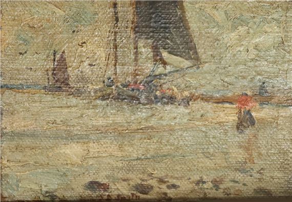 T. B. Smith | Ships and beach | MutualArt