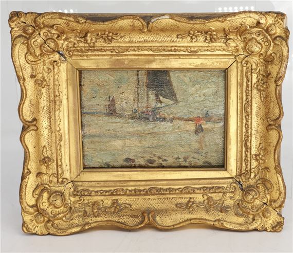 T. B. Smith | Ships and beach | MutualArt