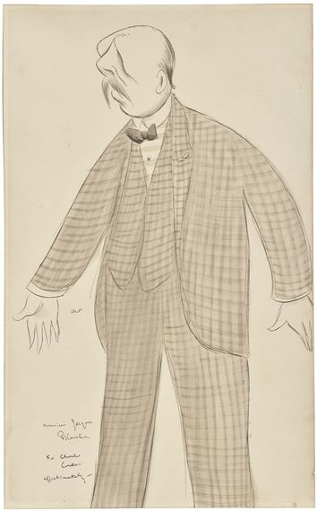 Sir Max Beerbohm | Portrait of Monsieur Jacques-Émile Blanche (1861 ...