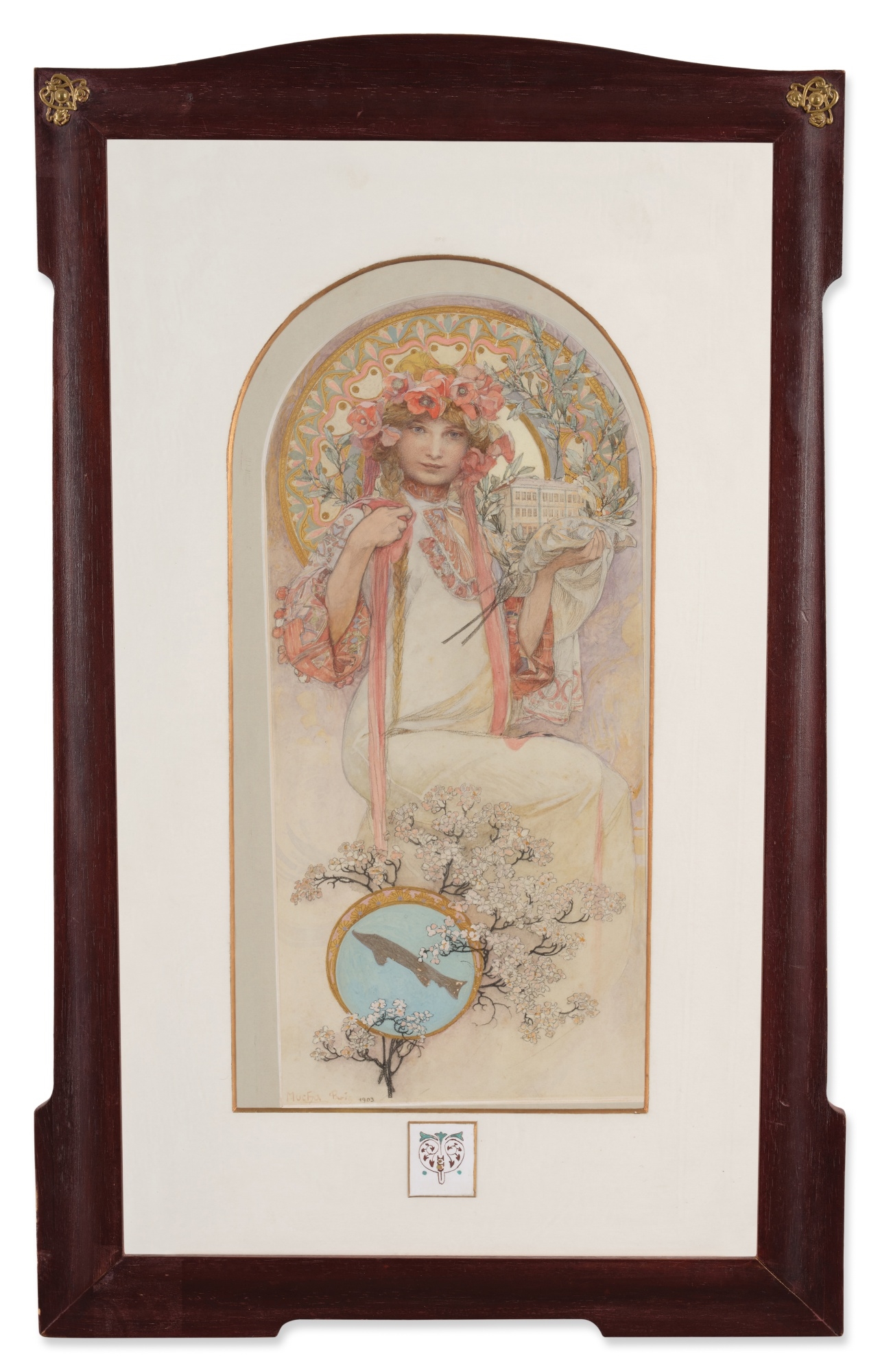 Alphonse Mucha | Girl of Ivančice (1903) | MutualArt