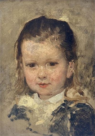 Jan Verhas | Portrait of a little girl | MutualArt