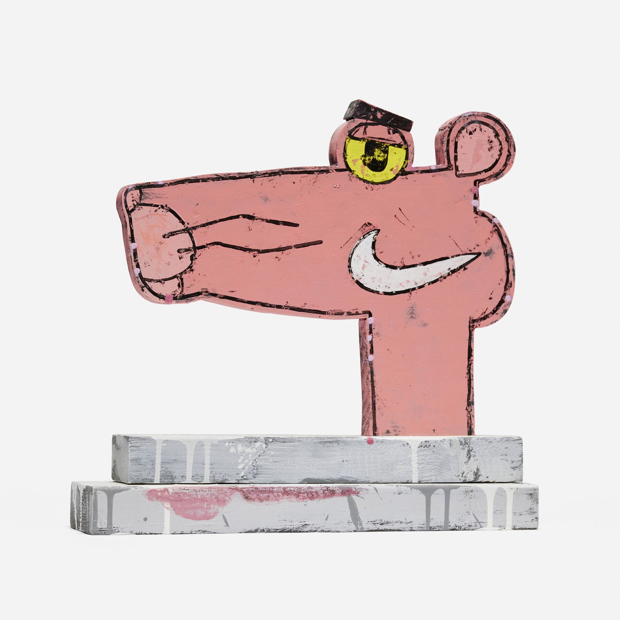 Katherine Bernhardt | Panther Panther Rosa Rosa (2020) | MutualArt