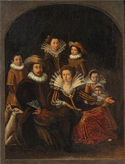 Frans Pourbus the Younger | portrait of an exuberant dressed family ...