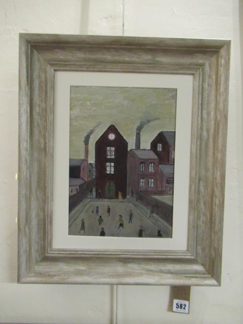 Jim Trueman | OIL ON BOARD STREET SCENE BY JIM TRUEMAN | MutualArt