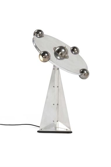 Yonel Lebovici | Rare sculptural table lamp | MutualArt