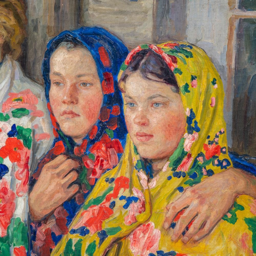 Nikolai Petrovich Bogdanov-Bel'sky | Ukrainian Girls (1919) | MutualArt