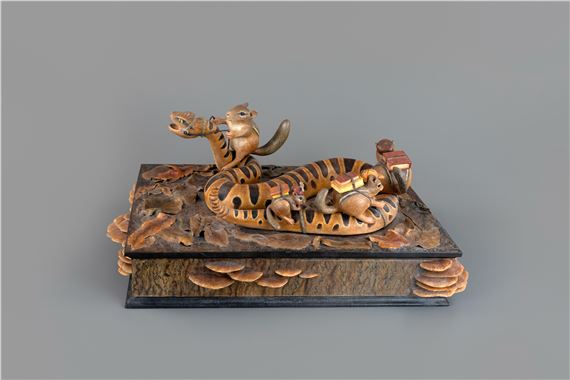 Frank S. Finney | Chipmunks Riding a Rattlesnake Box | MutualArt