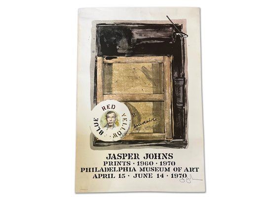 Jasper Johns | Jasper Johns Signed PMA Exhibition Poster (Circa 1970 ...