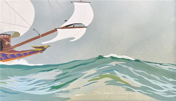 Leon Haffner | Three masts | MutualArt