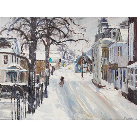 Nancy Whorf | WALKING TO ADAMS DRUG STORE (1990) | MutualArt