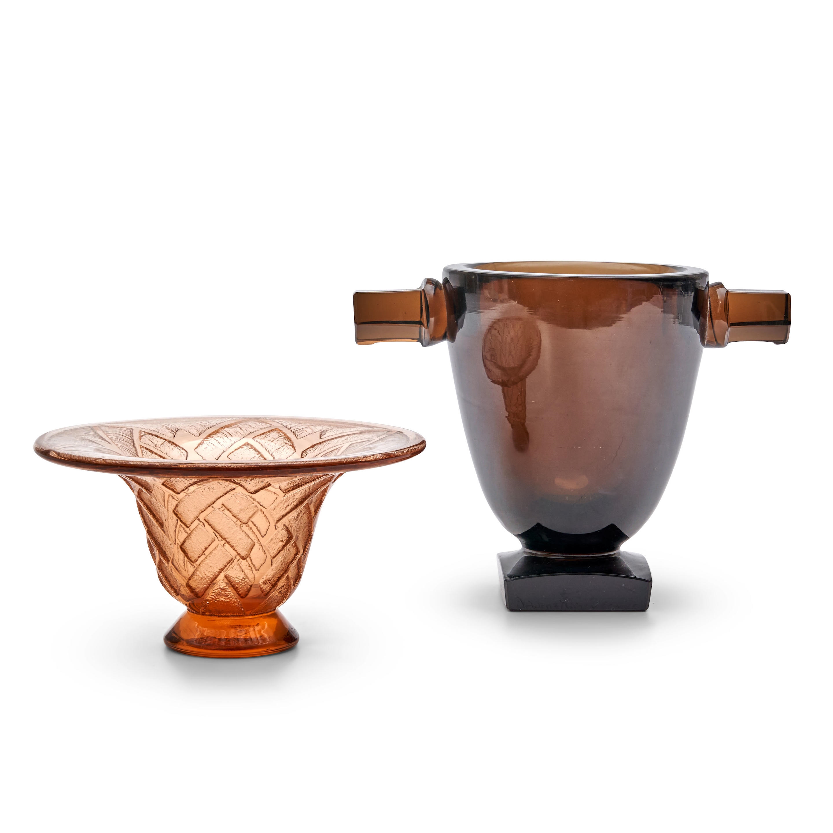 Daum Frères | TWO DAUM ART DECO BOWLS | MutualArt