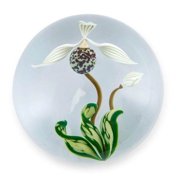 Gordon Smith | GORDON SMITH (B. 1959) PAPHIOPEDILUM ORCHID GLASS ...