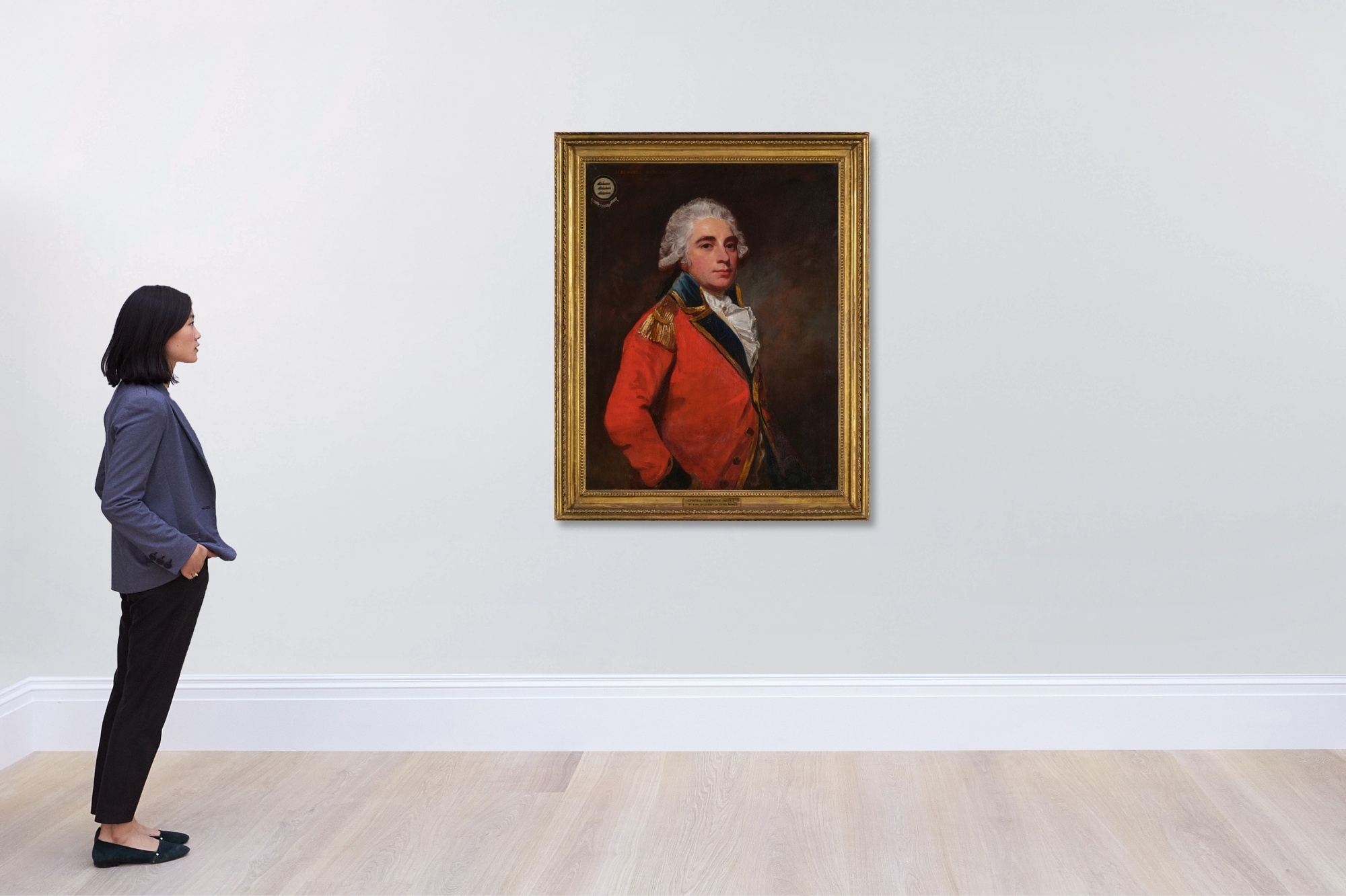 George Romney | Portrait of Colonel Albemarle Bertie, 9th Earl of ...