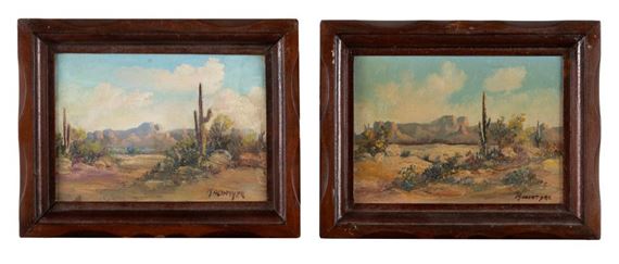 A. D. Macintyre | Two Desert Landscapes | MutualArt