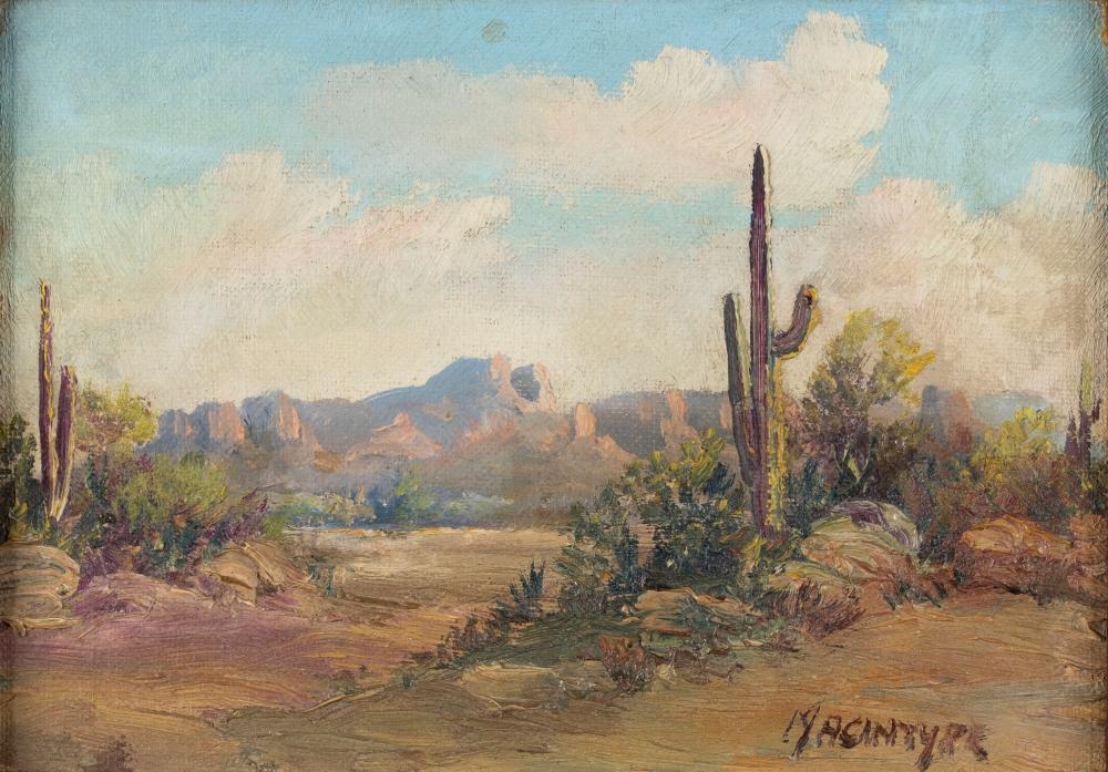 A. D. Macintyre | Two Desert Landscapes | MutualArt